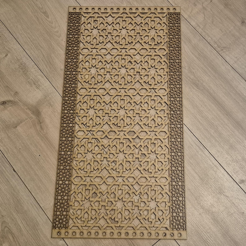 Laser-cut MDF Moroccan Screen: Arabic Geometric Panel, Radiator Cover ...