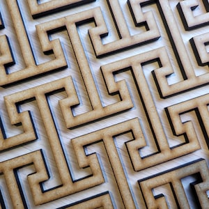 Greek Key Grille Radiator Cabinet Screen - Decorative Square MDF Panel ...