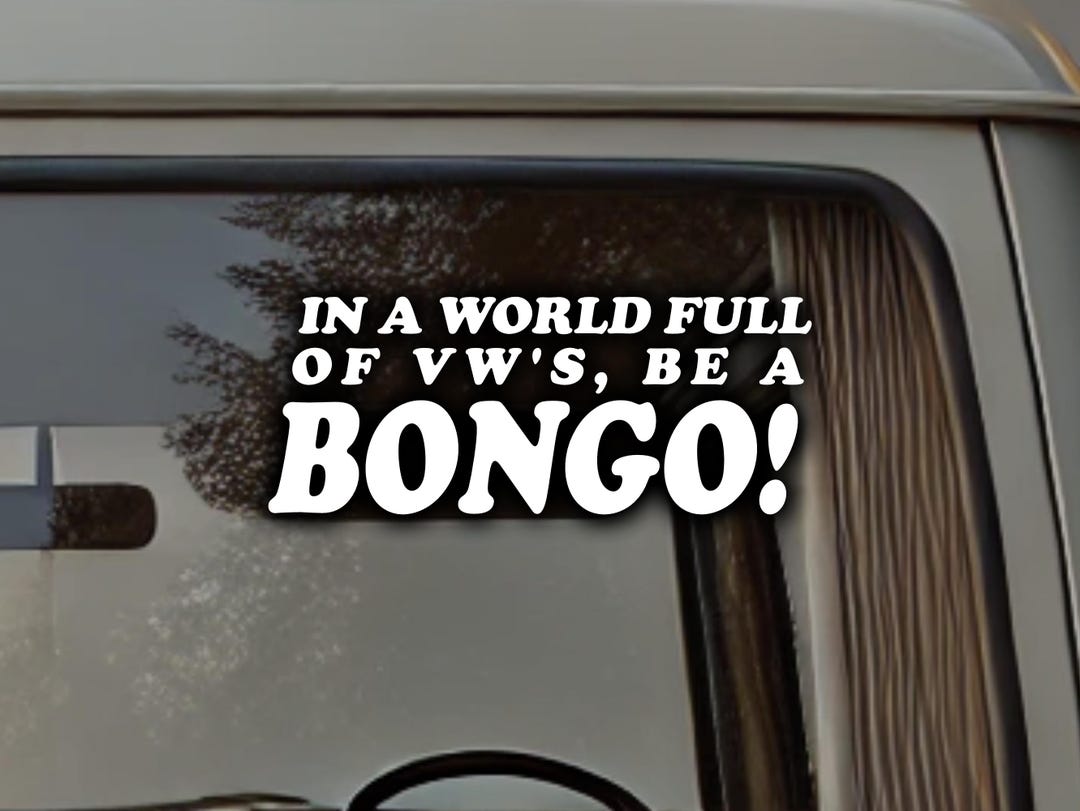 Mazda Bongo Camper Van Sticker, Funny Campervan Decal for Happy Campers ...