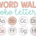 BOHO Word Wall Letters - Etsy