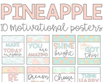 Pineapple 2D Shapes Posters | Etsy