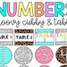 Groovy Leopard and Dalmatian Table and Cubby Numbers - Etsy