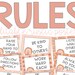 Rustic Boho Classroom Rules Posters L Editable - Etsy