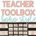 BOHO Teacher Toolbox Labels L Editable - Etsy