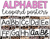 Leopard Alphabet Posters - Etsy