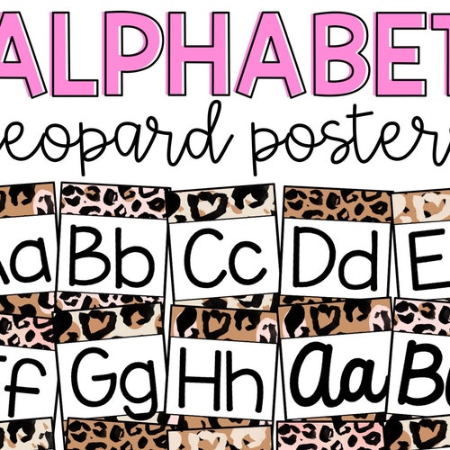 Leopard Hand Signal Posters L Multicultural and Editable - Etsy