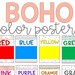 BOHO 2D Shapes Posters - Etsy