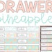 Pineapple 10 Drawer Labels L Editable - Etsy