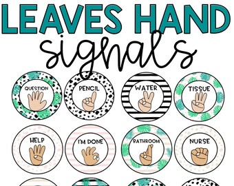 BOHO Hand Signal Posters L Multicultural and Editable | Etsy