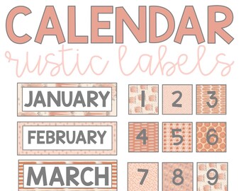 Rustic Calendar - Etsy