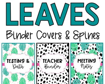 Leaves Binder Covers - Etsy