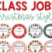 Christmas Classroom Jobs L Editable - Etsy