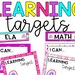 Bright Rainbow Boho Learning Targets Posters L Editable - Etsy