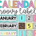 Groovy Leopard and Dalmatian Calendar Labels L Editable - Etsy