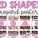 Leopard 2D Shape Posters - Etsy