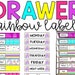 Bright Rainbow Boho 10 Drawer Labels L Editable - Etsy
