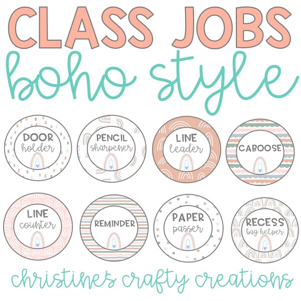 Classroom Jobs Chart - Etsy