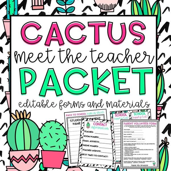 Cactus Theme - Etsy