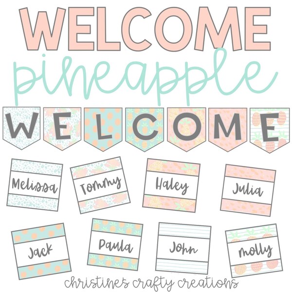 Pineapple Welcome Sign - Etsy