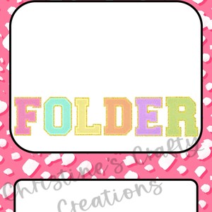 Groovy Leopard and Dalmatian Folder Covers L Editable - Etsy