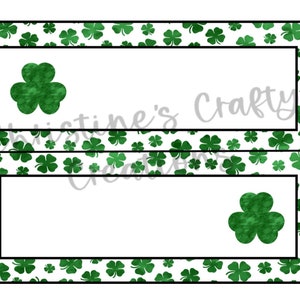 St. Patrick's Day Name Tags - Etsy
