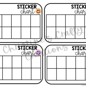 Groovy Leopard and Dalmatian Sticker Charts L Editable - Etsy