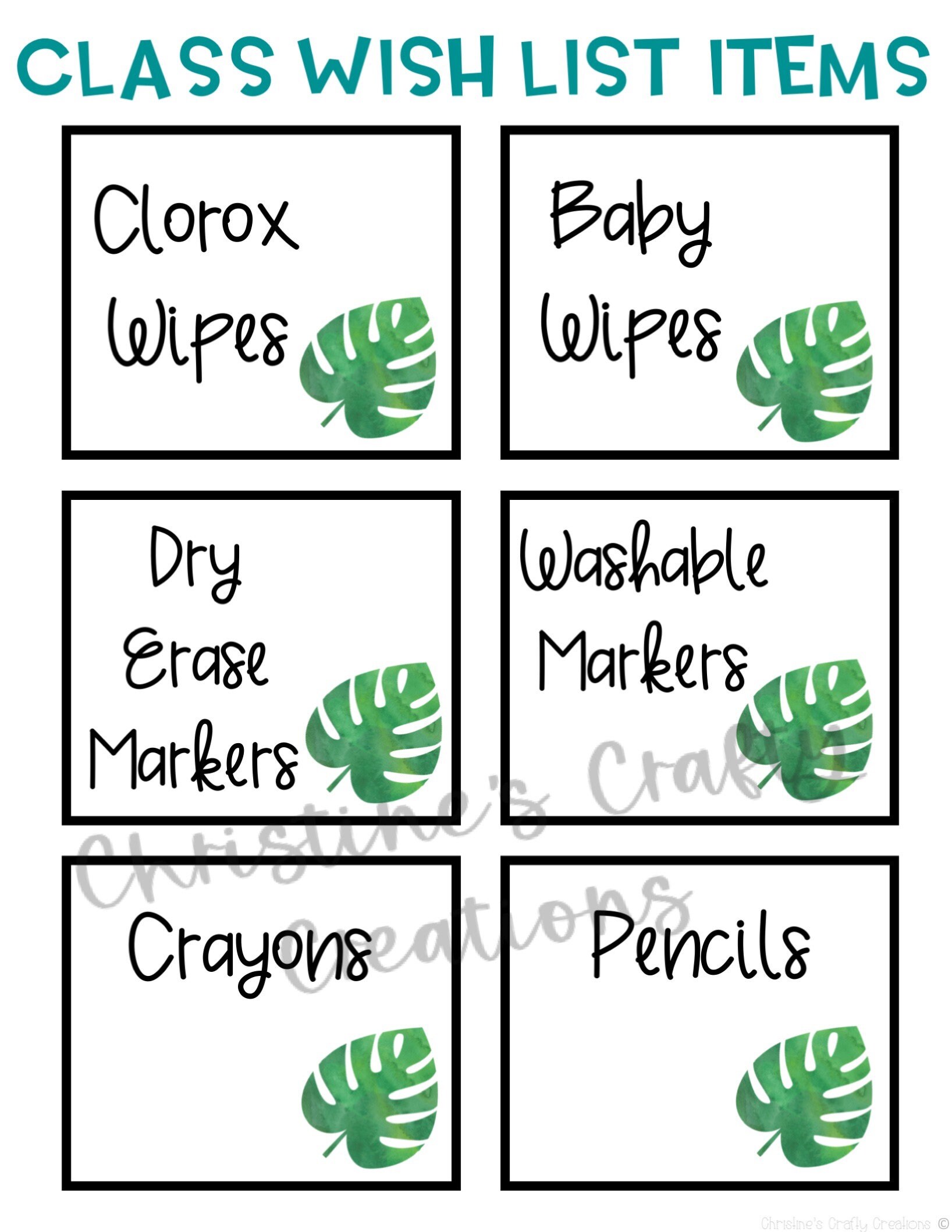 Tropical Leaves Meet the Teacher Night L Editable Forms and Materials L ...