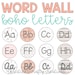 BOHO Word Wall Letters - Etsy