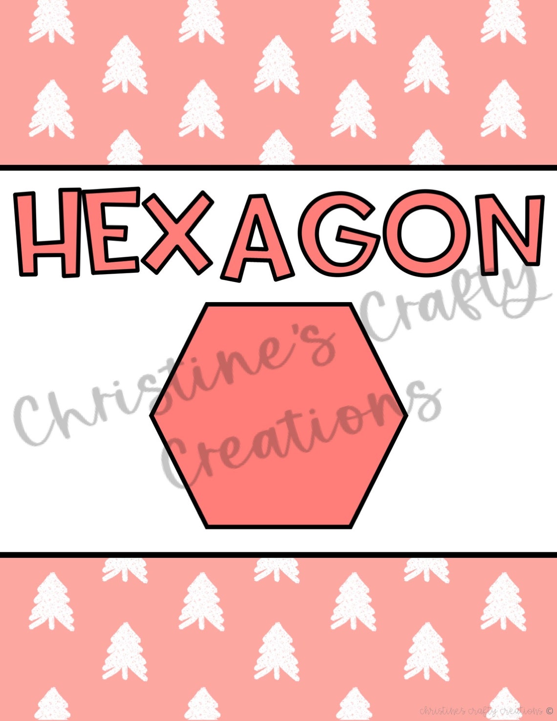 Christmas 2D Shape Posters - Etsy
