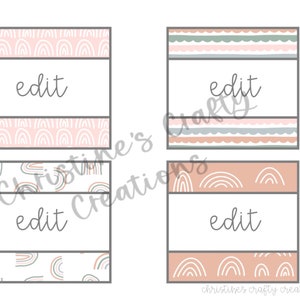 BOHO Welcome Sign L Editable - Etsy