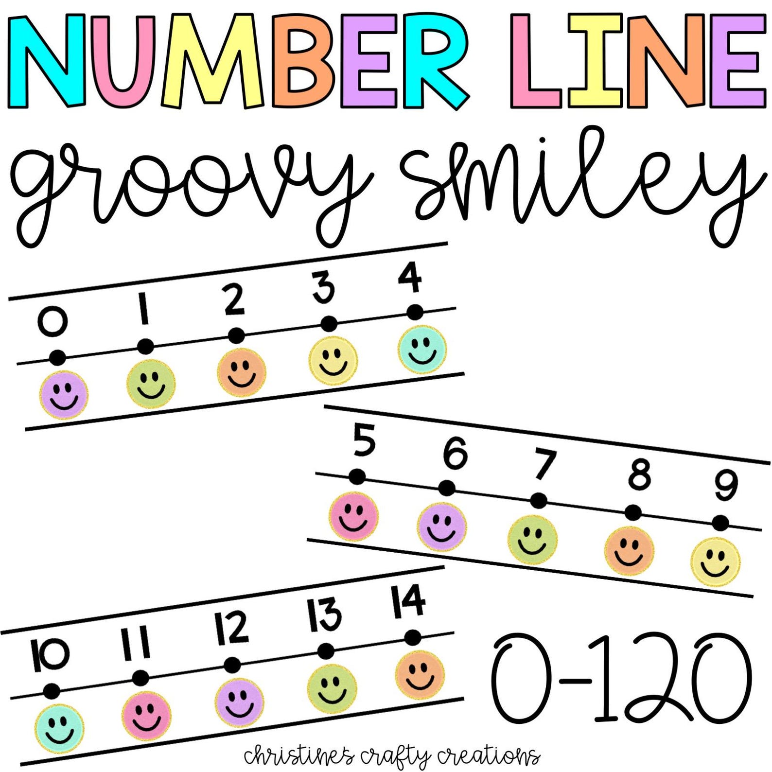 Groovy Leopard and Dalmatian Number Line Posters 0-120 - Etsy