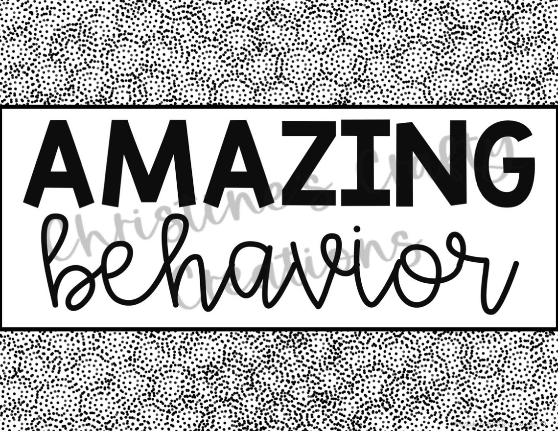 Cactus Behavior Chart L Editable Clip Chart - Etsy