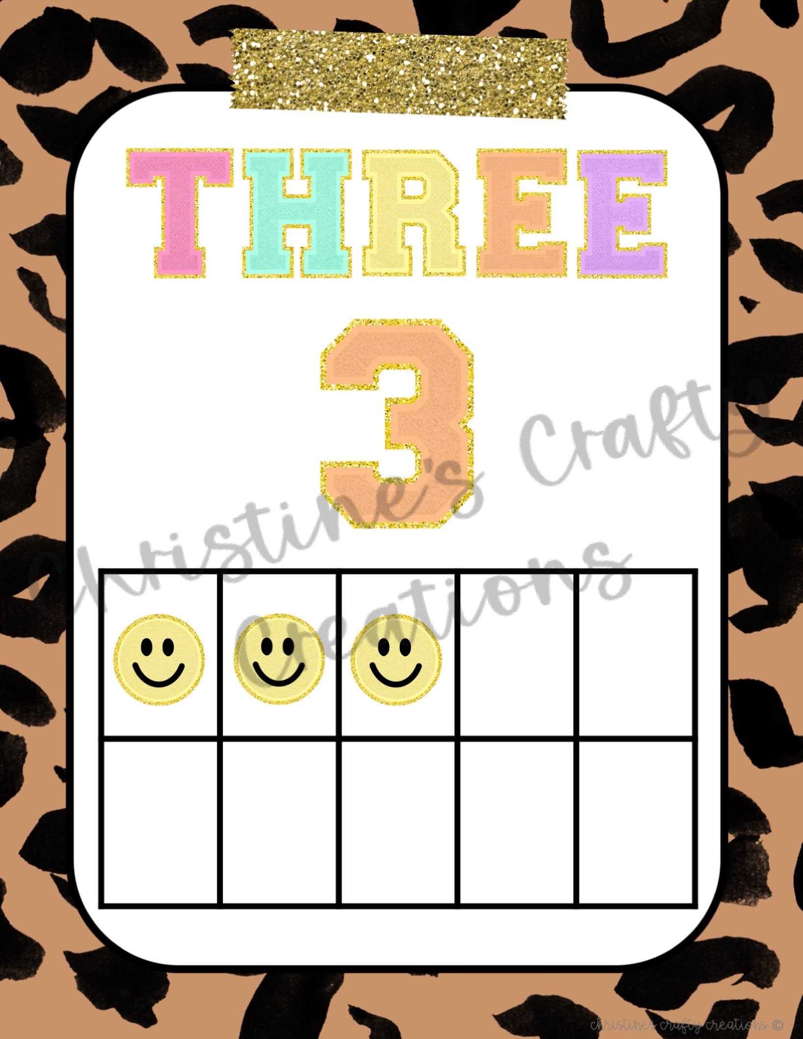 Groovy Leopard and Dalmatian Number Posters 0-20 - Etsy