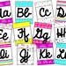 Bright Rainbow Boho Alphabet Posters - Etsy
