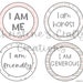 BOHO Affirmation Circles L Affirmation Mirror - Etsy
