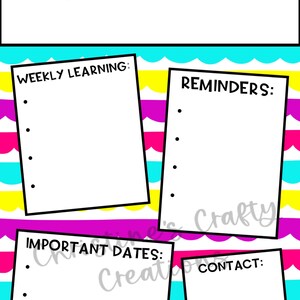 Bright Rainbow Boho Newsletter Templates L Editable - Etsy