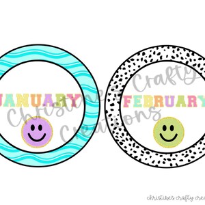 Groovy Leopard and Dalmatian Birthday Chart L Editable - Etsy