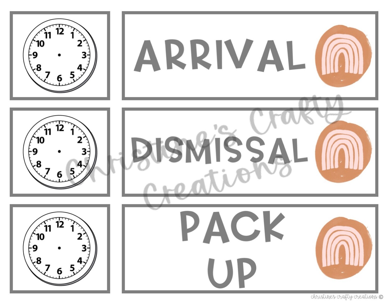 Rustic Boho Daily Schedule L Editable - Etsy