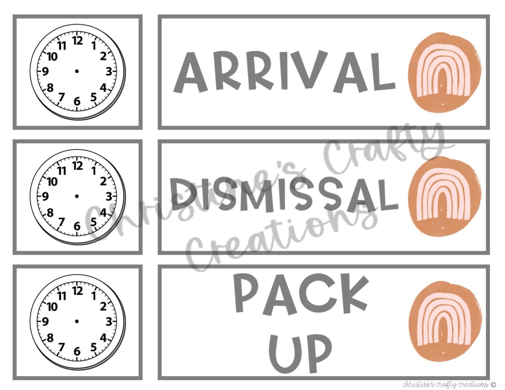 Rustic Boho Daily Schedule L Editable - Etsy