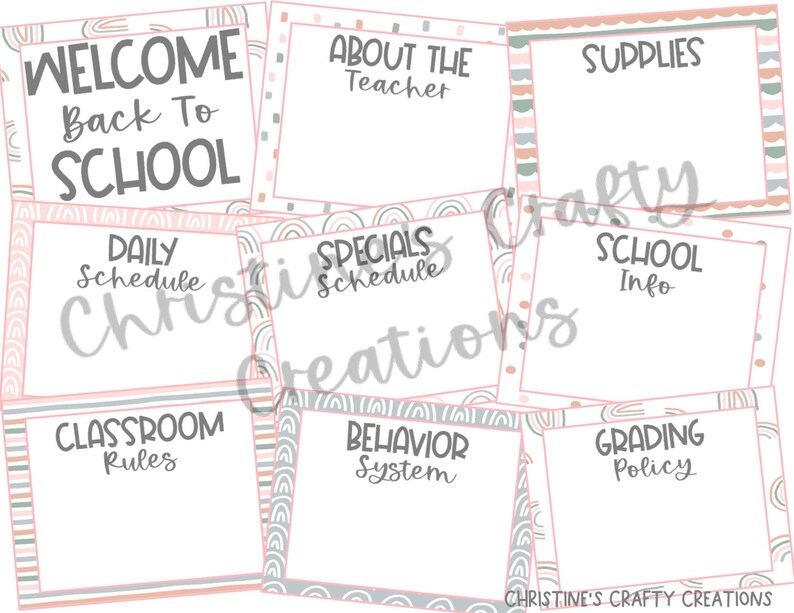 BOHO Meet the Teacher Powerpoint L Editable - Etsy