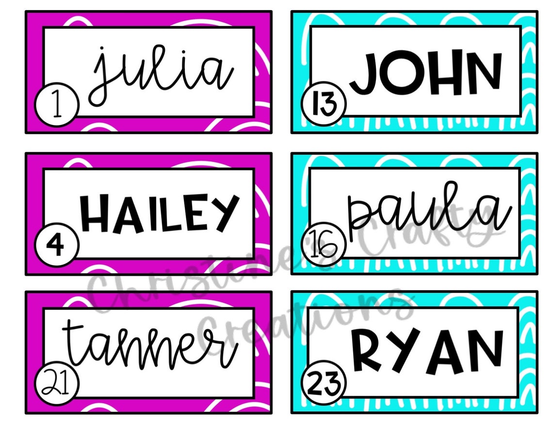 Bright Rainbow Boho Birthday Chart L Editable - Etsy