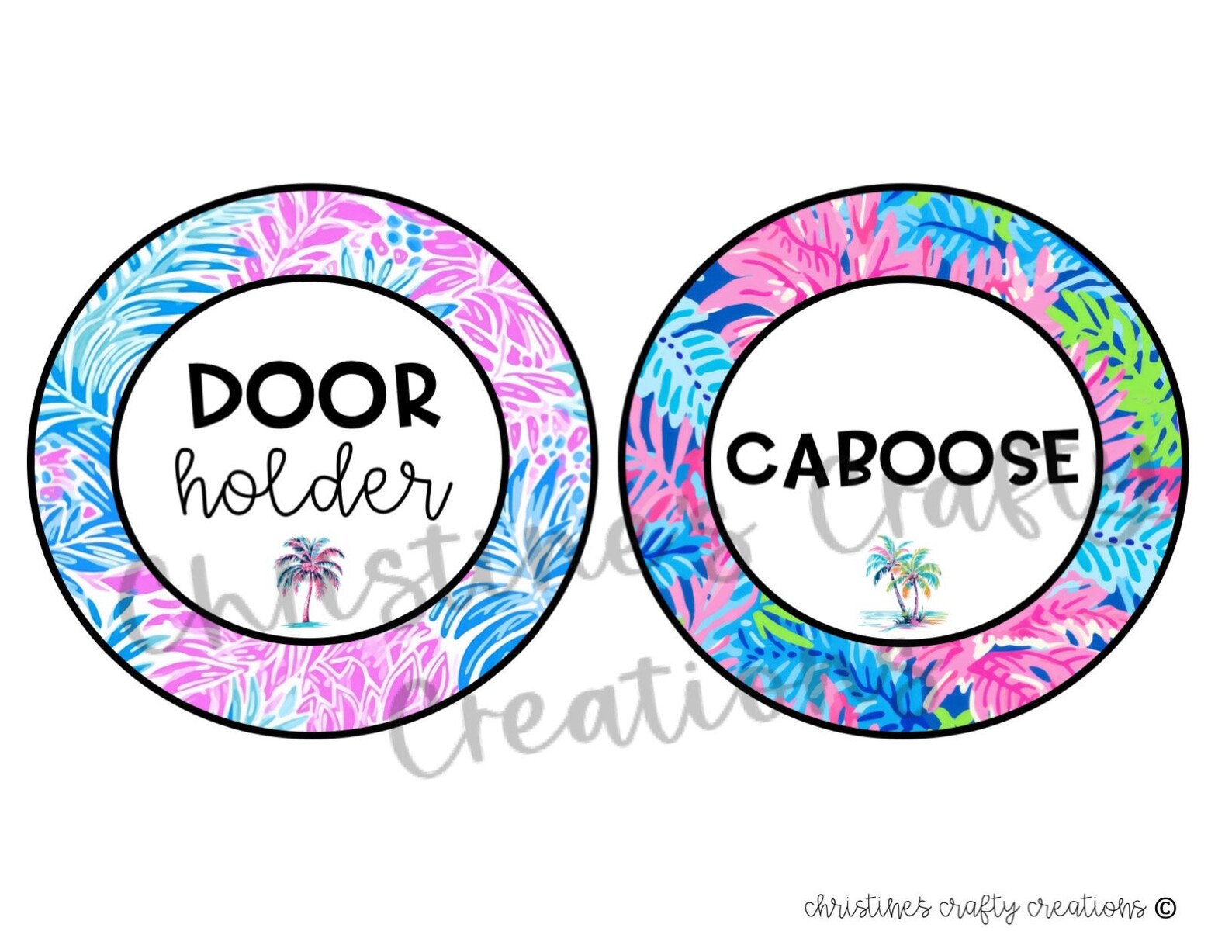 Preppy and Tropical Class Jobs L Editable - Etsy