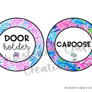 Preppy and Tropical Class Jobs L Editable - Etsy