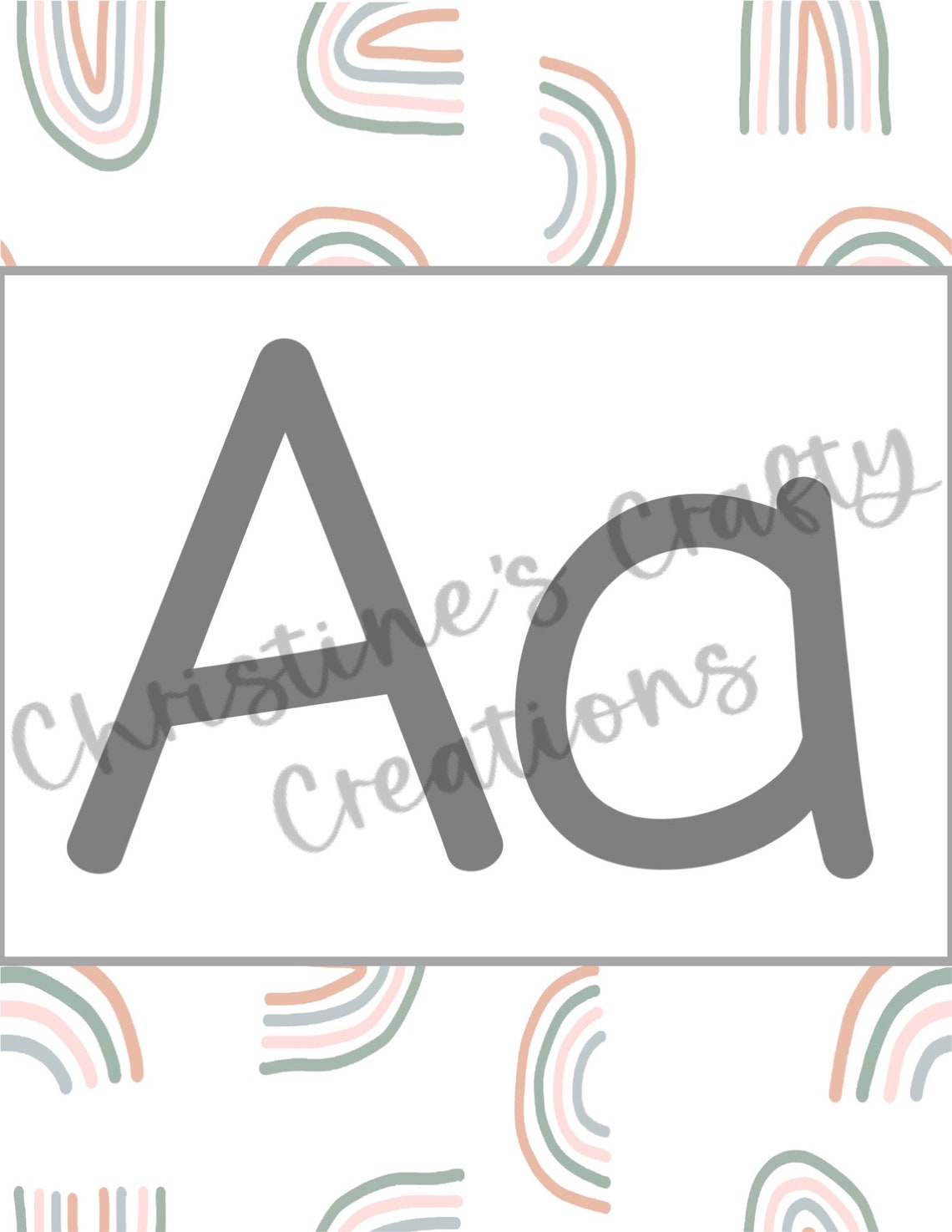 BOHO Alphabet Posters - Etsy