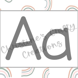 BOHO Alphabet Posters - Etsy