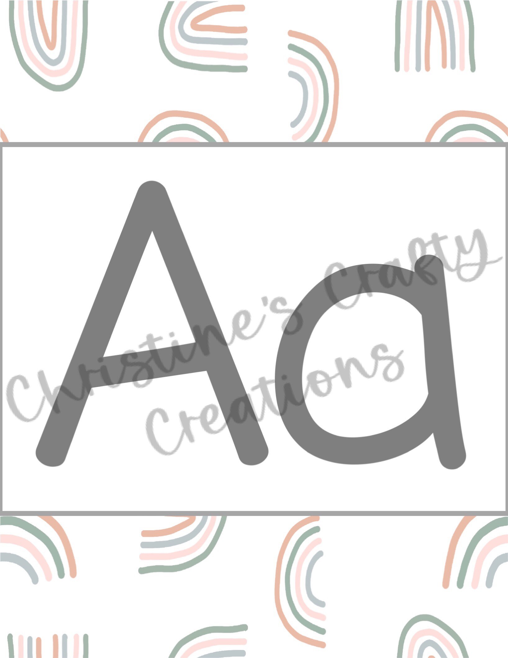 BOHO Alphabet Posters - Etsy