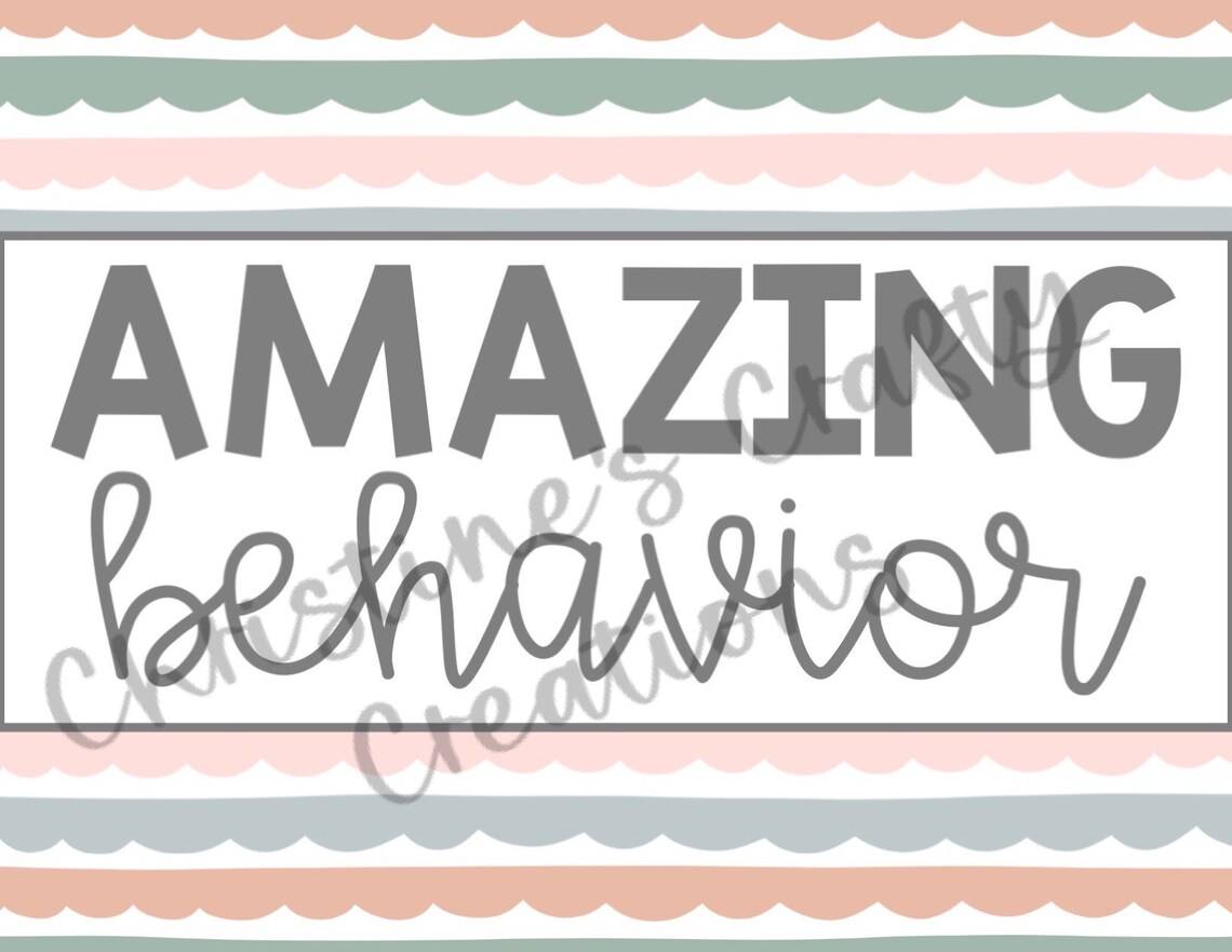 BOHO Behavior Chart L BOHO Clip Chart L Editable - Etsy