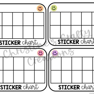 Groovy Leopard and Dalmatian Sticker Charts L Editable - Etsy