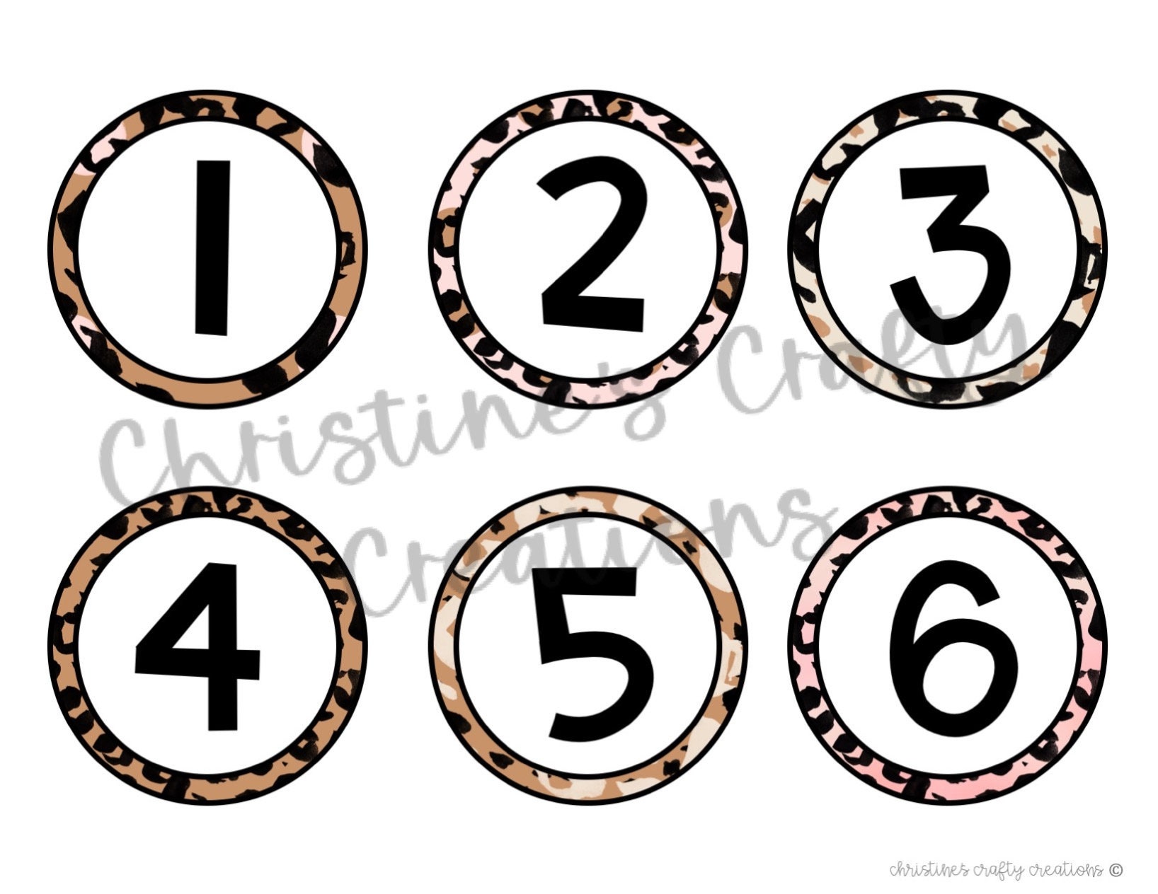 Leopard Book Box Labels L Editable - Etsy