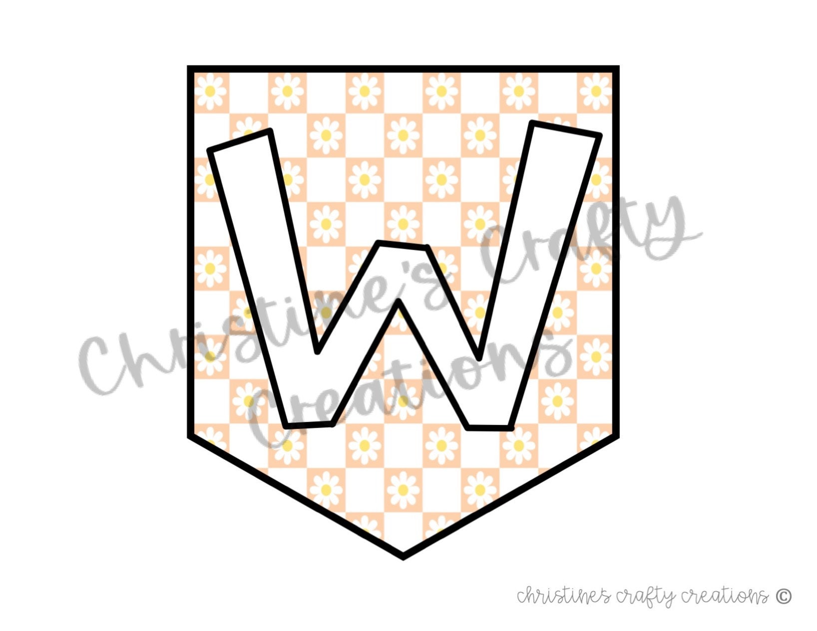 Retro Daisy Welcome Sign L Editable Door Name Labels L Bulletin Board ...